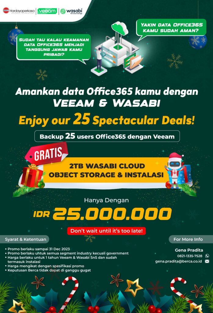 Veeam dan Wasabi jadi Solusi Backup dan Recovery yang Tepat untuk Office 365